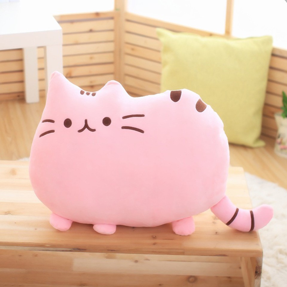 Cartoon Cat Cushion Plush Stuffed Throw Pillow Kitty Kids Toy Doll Home ...