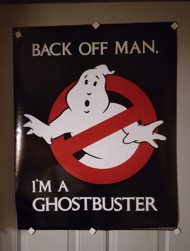 VTG BACK OFF MAN I'M A GHOSTBUSTER Movie Poster 22x28 Columbia Pictures ...