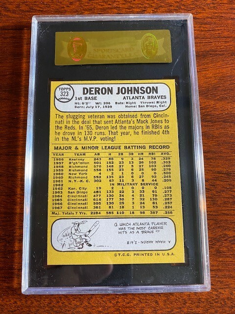 1968 Topps - Deron Johnson #323 for sale online | eBay