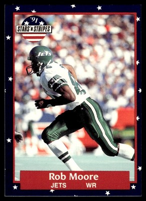 1991 Fleer Stars and Stripes Rob Moore New York Jets #46 | eBay