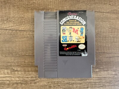 Classic Concentration - Authentic Nintendo NES Game - Tested & Works | eBay