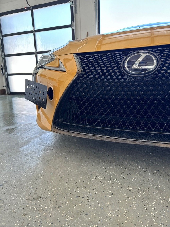 2018-2025 Lexus LC500 Front Bumper Tow Hook License Plate Mount Bracket ...