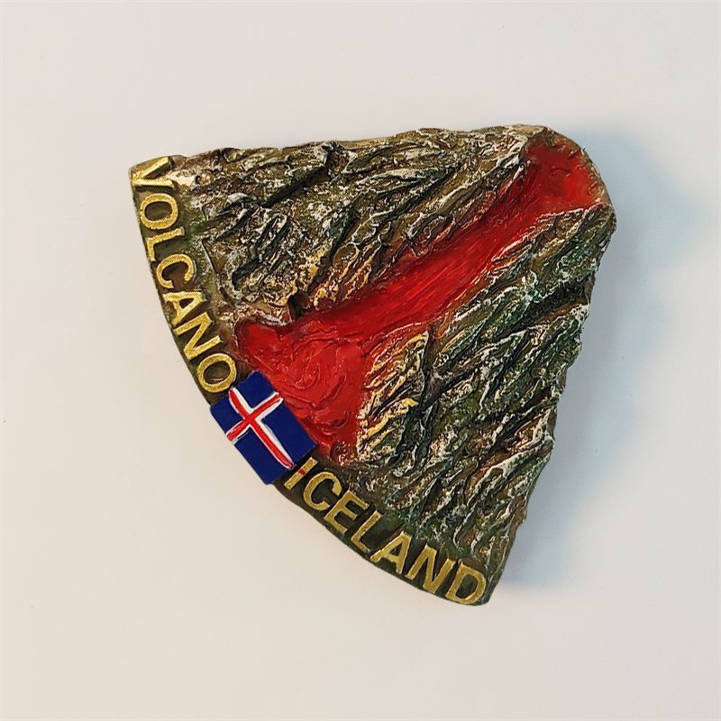 Iceland Volcano Fridge Magnet Refrigerator Sticker Home Decor Resin ...