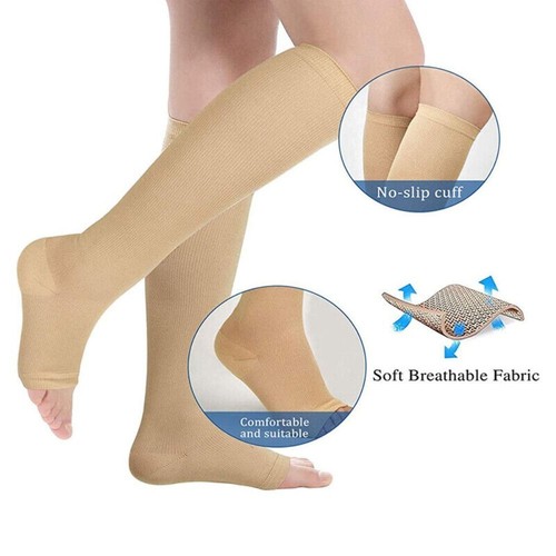 S/M/L/XL/XXL Sports Compression Socks Open Toe Compress Socks For Women ...
