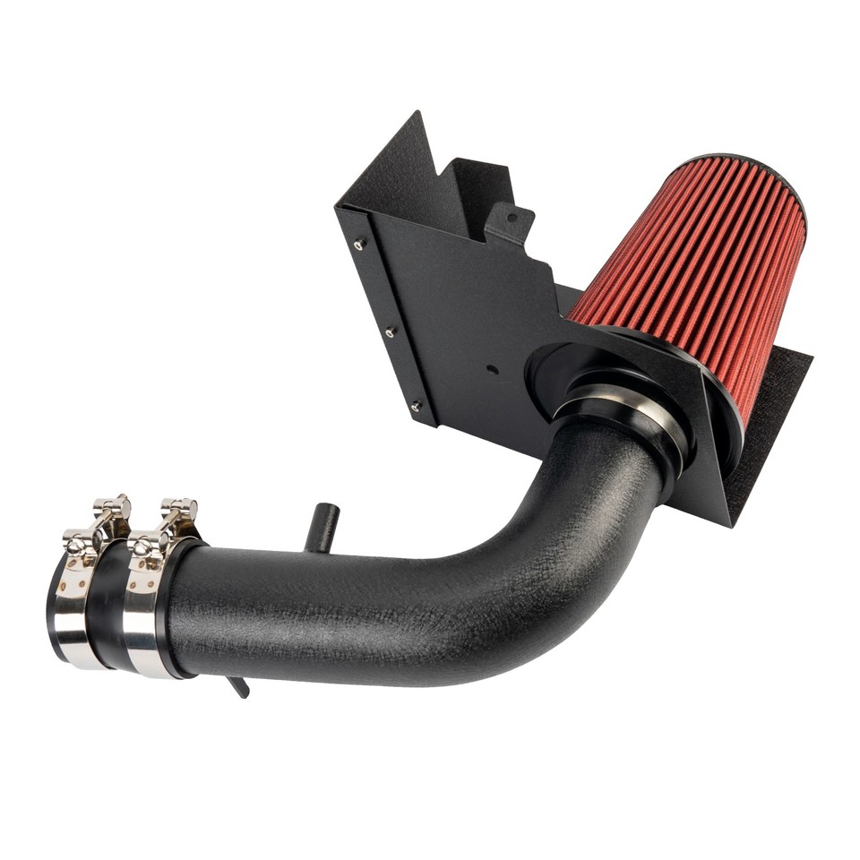 Cold Air Intake Kit w/ Heat Shield + Red Filter 3" For 07-11 Jeep ...