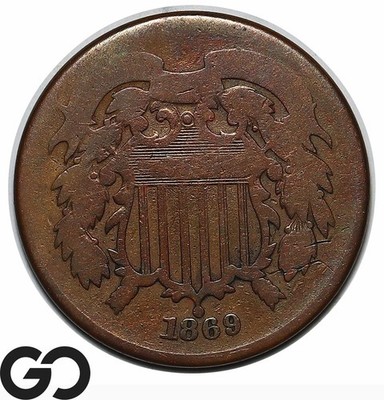 1869 Two Cent Piece | eBay
