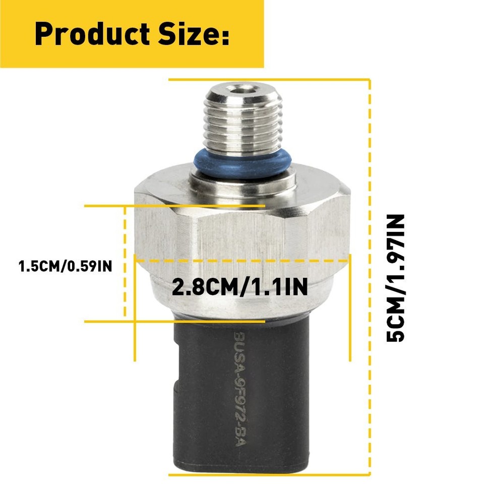 Fuel Injector Pressure Sensor For Focus Ford Fusion Mustang Taurus CM ...