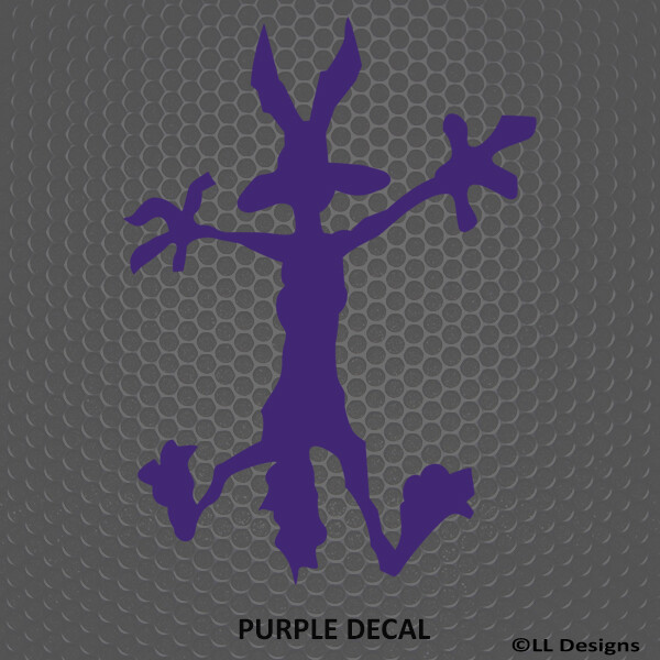 Wile E. Coyote Splat Funny Dent Cartoon Vinyl Decal Sticker - Choose ...