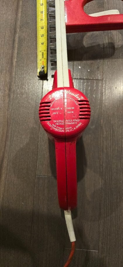 Little Wonder 2400SE Electric 24” Sing Edge Hedge Bush Trimmer Vintage ...