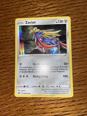 Pokémon TCG Zacian Crown Zenith 094/159 Holo Holo Rare | eBay