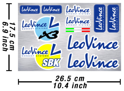 Leo Vince Decals Stickers Exhaust System Autocollant Aufkleber Adesivi ...