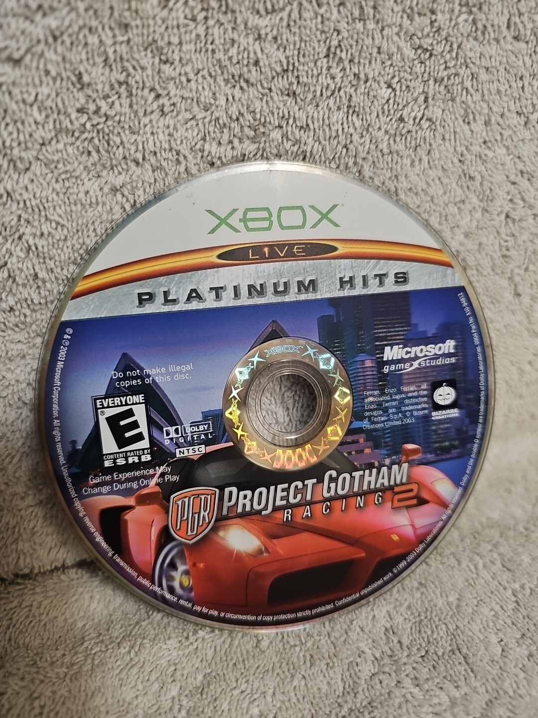 Project Gotham Racing 2 (Platinum Hits) (Microsoft Xbox, 2004) Disc ...