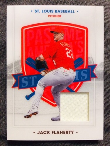 2021 Panini Chronicles Jack Flaherty America's Pastime Jersey Relic ...
