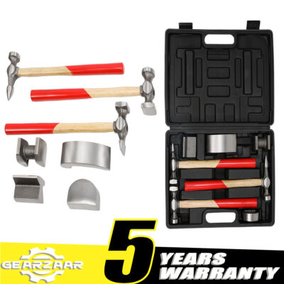 7Pc Car Auto Body Panel Repair Tool With Fibre Body Beating Hammer Set ...