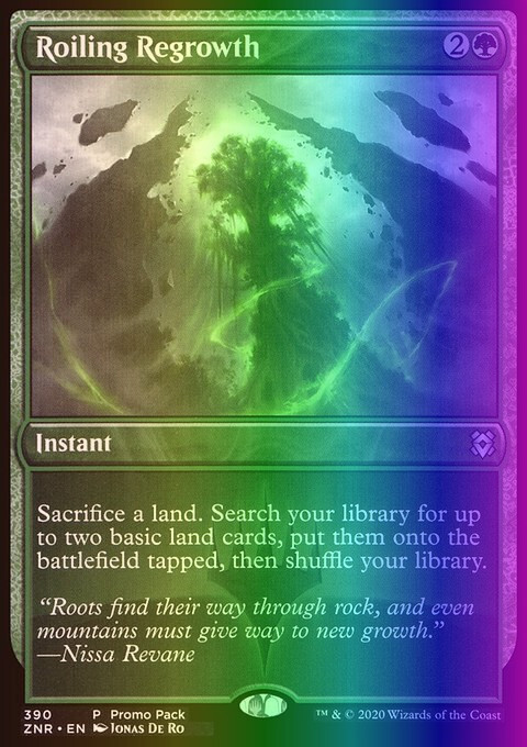 MTG Magic the Gathering Roiling Regrowth (390/493) Zendikar Rising NM ...
