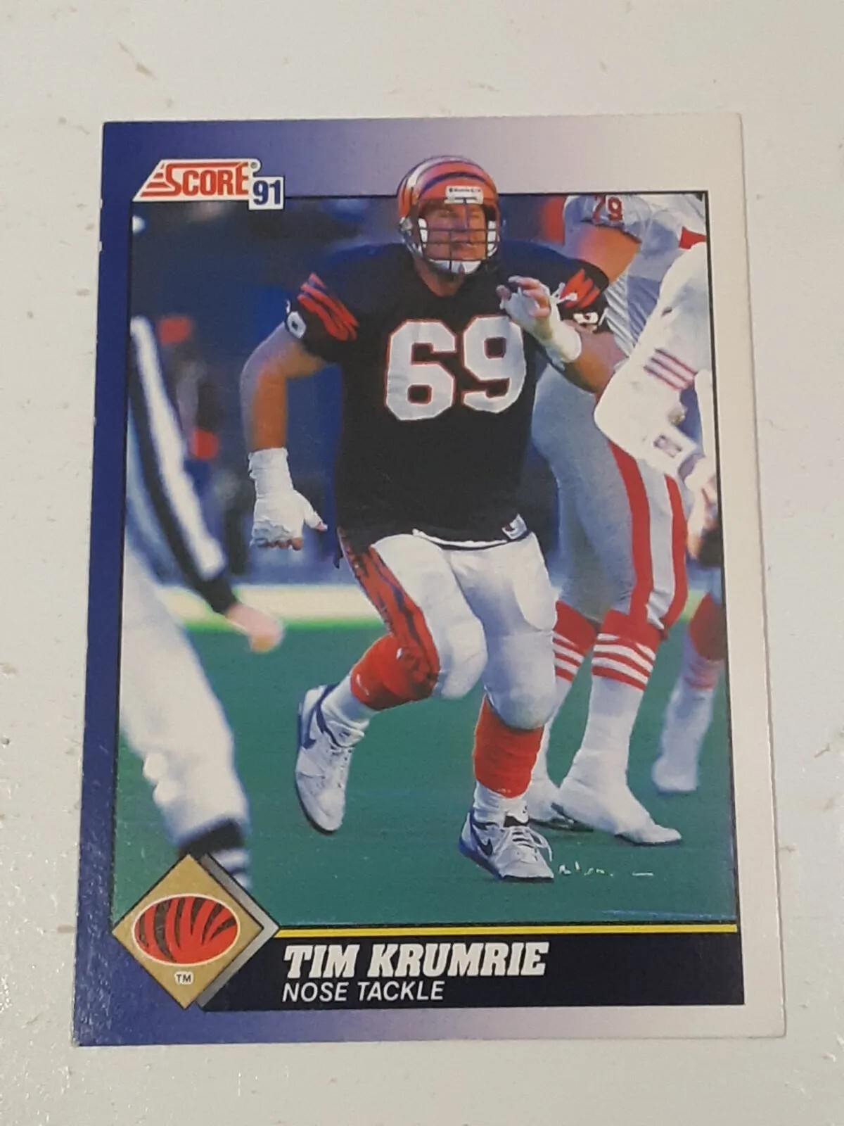 Tim Krumrie Cincinnati Bengals 1991 Score Card #97 | eBay