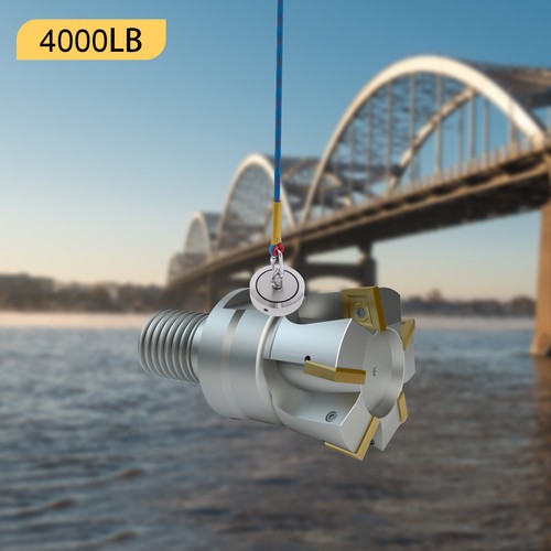 4000LBS Strong Pulling Force Double Sided Magnet Fishing Kit with Rope ...
