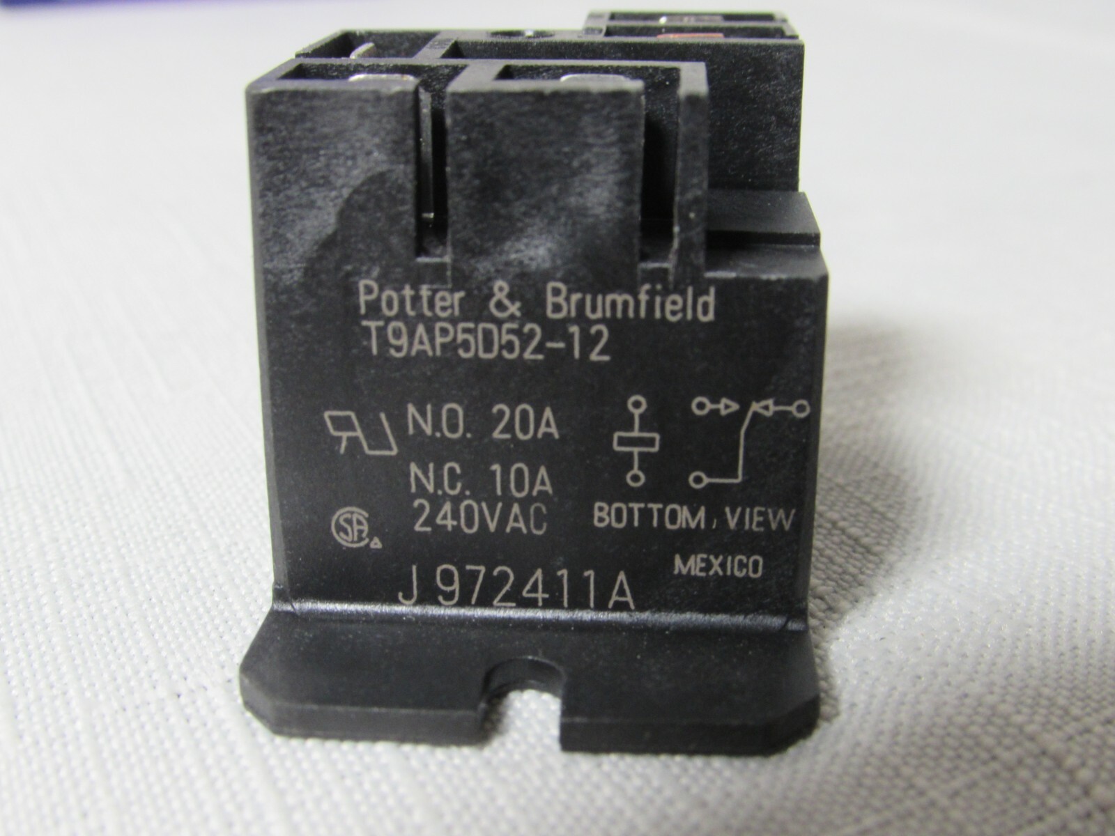 POTTER & BRUMFIELD T9AP5D52-12 12 VOLT RELAY 10 amp or 20 amp NEW FREE ...