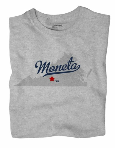 Moneta Virginia VA T-Shirt MAP | eBay