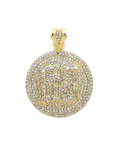 Iced TEKASHI 69 Medallion Pendant & 24" Box, Cuban, Rope Chain Hip Hop ...