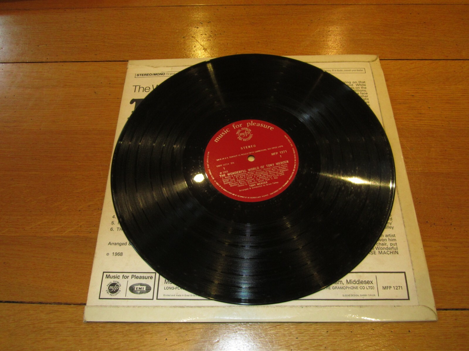 TONY MERCER - the Wonderful World of Tony Mercer - 1968UK 12-track ...