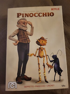PINOCCHIO, Limited Edition Set, Guillermo del Toro, Netflix, Mego NIB ...