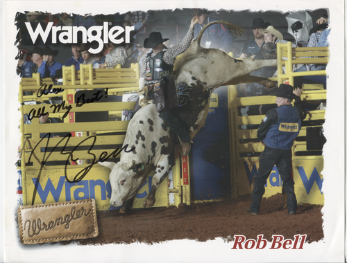 Rob Bell Bull Rider Autographed 8.5x11 Photo w/COA WWE26-70 | eBay