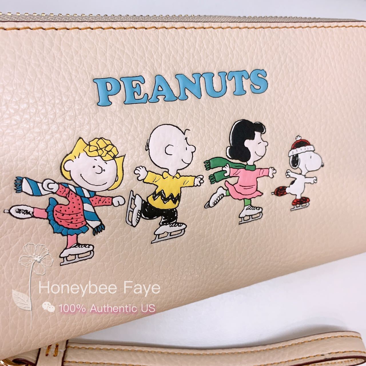 NWT Coach X Peanuts Long Zip Around Wallet With Snoopy Woodstock ...