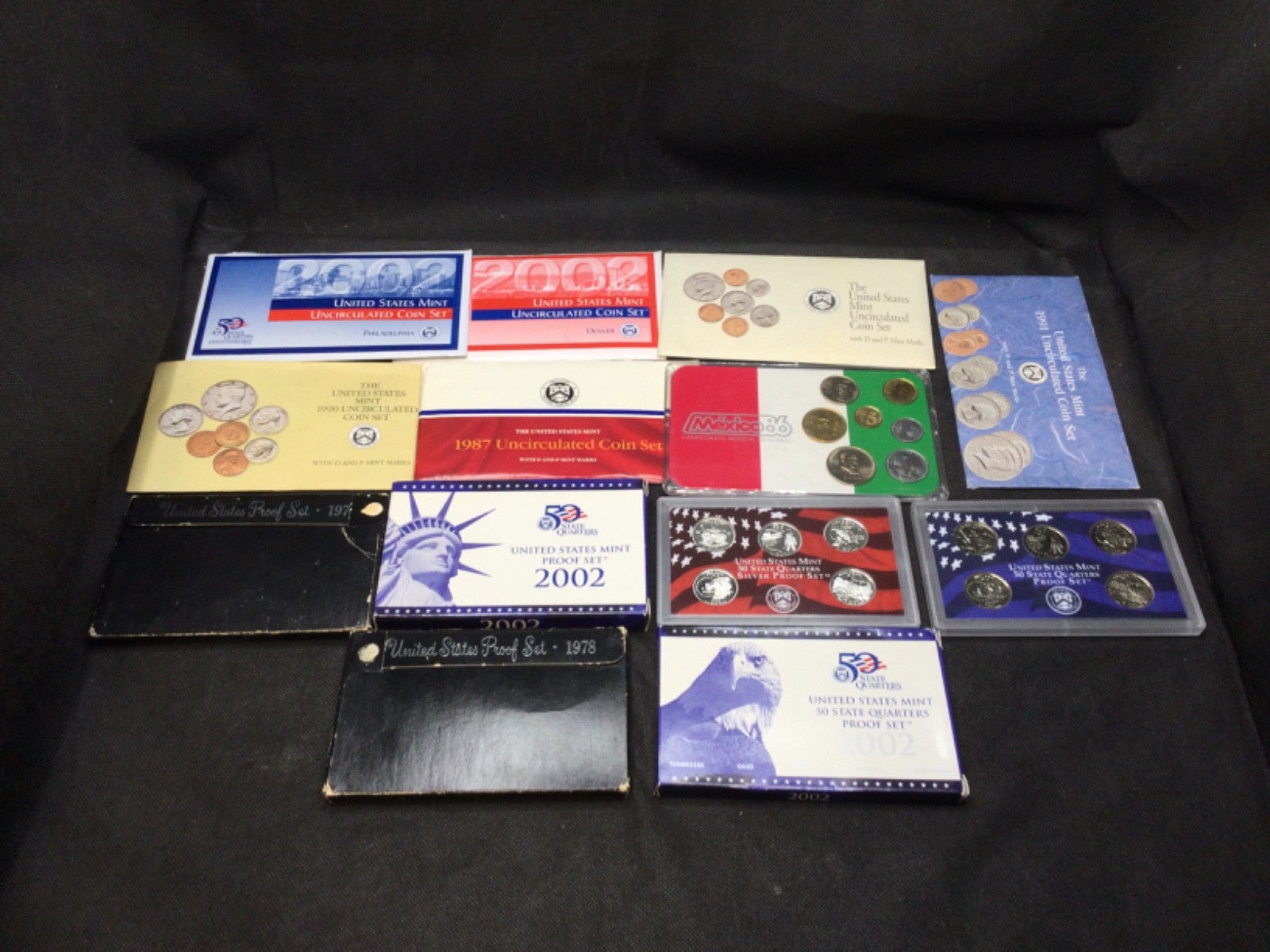 Lot of (12) U.S. Mint Coin Sets Mixed Lot - Proof & Uncirculated Sets ...