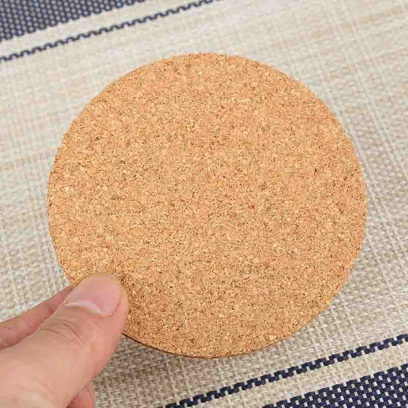 25pcs/set Plain Round Cork Coasters Coffee Drink Tea Cup Mat Placemats ...