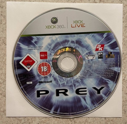 Microsoft Xbox 360 - 2004 2K Games - Prey - Shooter Video Game Disc ...