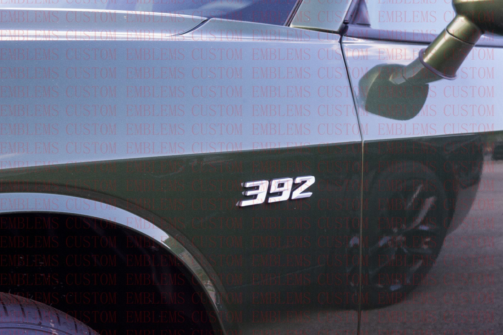 392 EMBLEMS Badge White Black Fit For Chrysler Dodge Jeep SRT 6.4L 392 ...