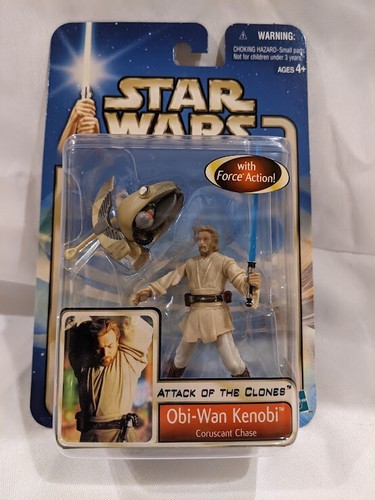 Star Wars: Episode 2 Action Figure: Obi-Wan Kenobi with Force Action ...