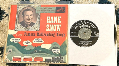 Hank Snow Sings Famous Railroading Songs 45 EP RCA Victor/US EPA-310 w ...