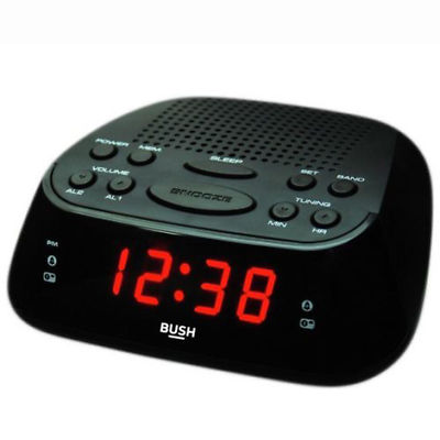 Bush Compact AM/FM Alarm Clock Radio Digital Display CR-07PL – 9173196 ...