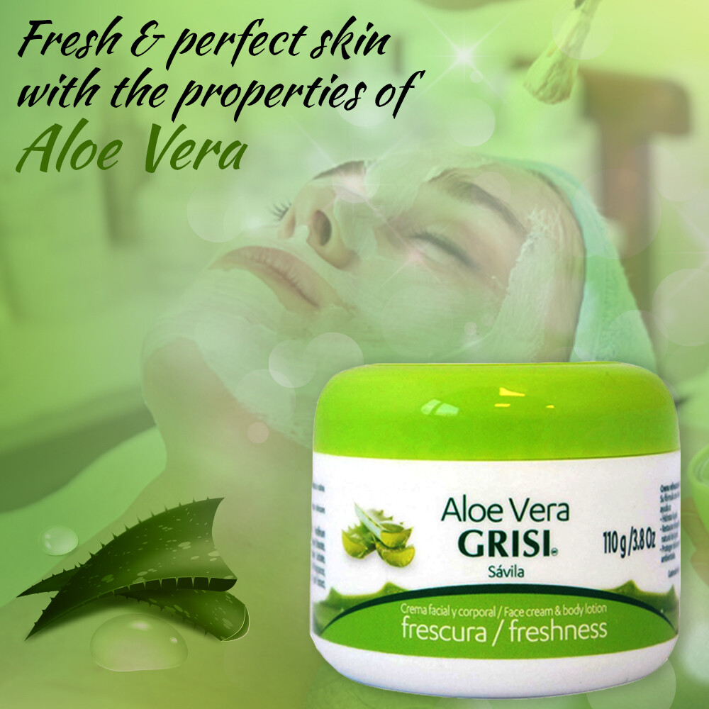 Grisi Face and Body Moisturizing Cream. Aloe Vera. Anti Aging. 3.8 Oz ...