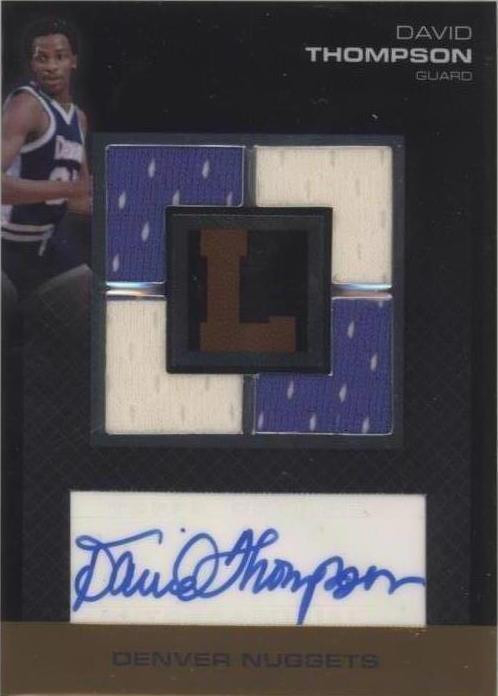 2007-08 Topps Letterman - Autographed Quad Relics David Thompson #QRA ...