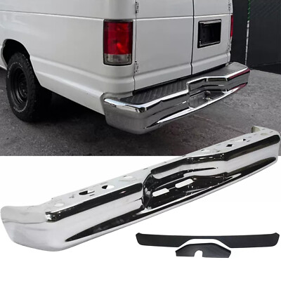 Rear Step Bumper For 1992-2014 Ford Econoline Van E-150 E-250 E-350 E ...
