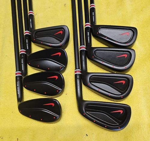 NIKE PRO COMBO 3-PW CUSTOM BLACK NITRIDE SPINE ALIGNED BLACK KBS FLT ...