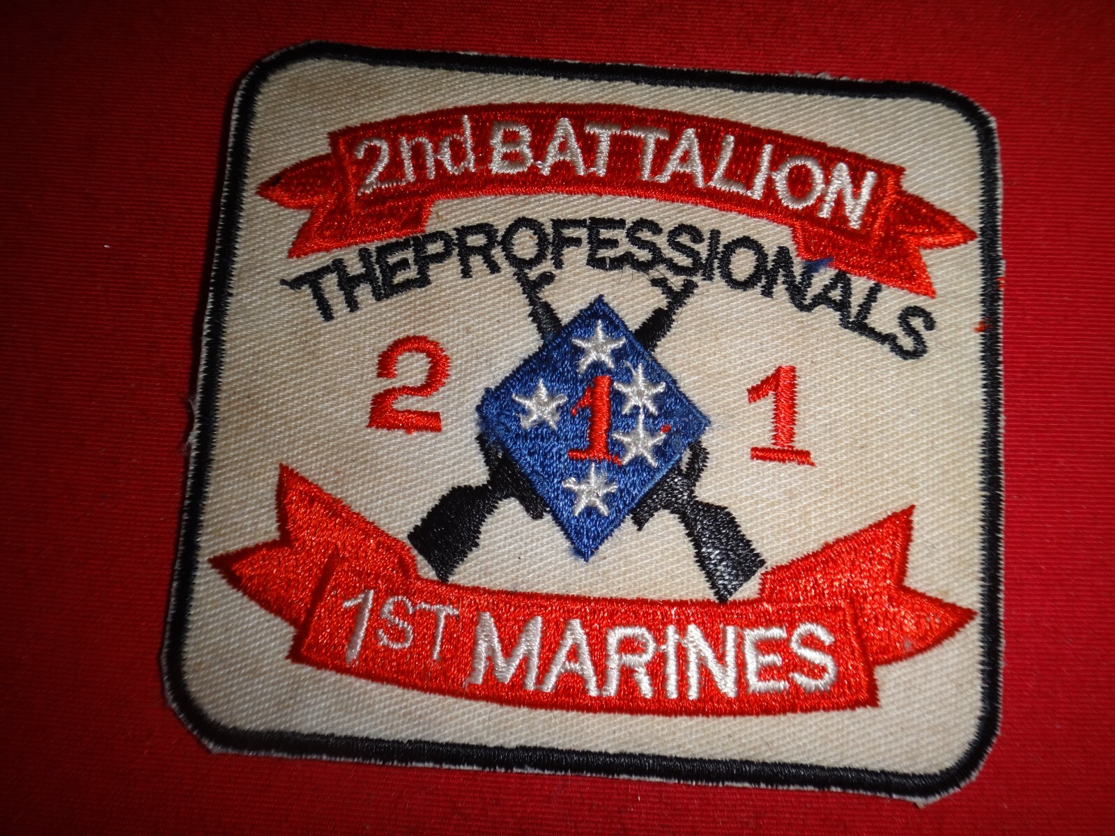 Vietnam War Patch USMC 2nd Battalion 1st Marine Rgt 1st marine Div ...