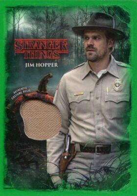 Stranger Things Upside Down Green [10] Wardrobe Relic Card Jim Hopper ...
