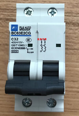 Fuji Electric Miniature Circuit Breaker MCB BC63E2CG-2P C32 32A | eBay