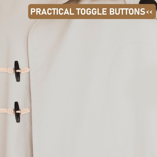 10 Pairs of Coat Clothing Toggle Buttons Horn Buttons for Clothes ...