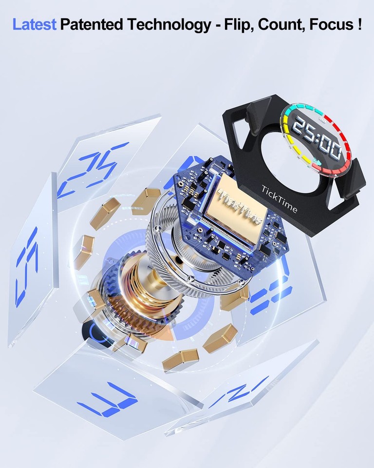 Ticktime Pomodoro Timer Cube, Productivity Timer, ADHD, Study, Work, Silent, ... | eBay