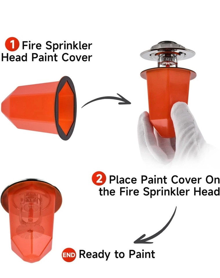 20 Pcs Fire Sprinkler Covers with Magnet Fire Sprinkler Head Paint ...