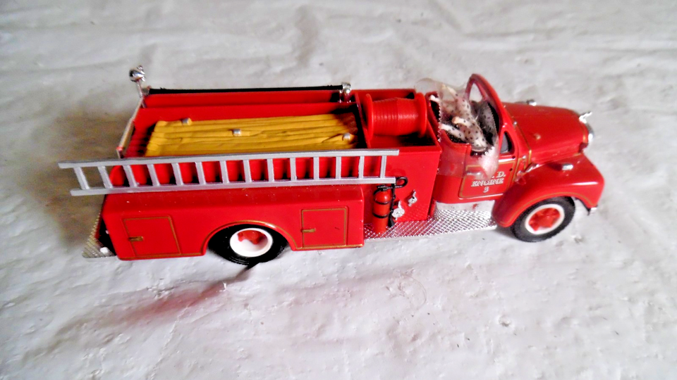 MFD Diecast Fire Engine 3 W/Dalmation Dog -Used LN /No Box | eBay