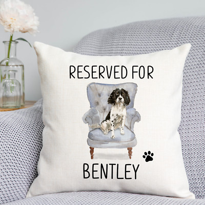 Personalised Reserved For Springer Spaniel Cushion | eBay UK