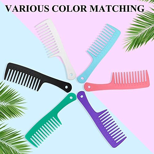 1st Choice Large Tooth Detangle Comb Shampoo Wide Teeth Comb Hair White ...