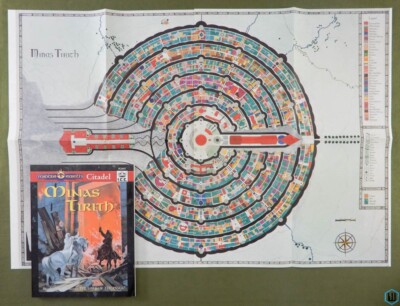MINAS TIRITH (Middle Earth Role Playing MERP Citadel) w Maps Iron Crown ...