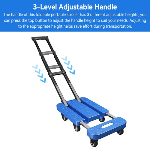 Luggage Sack Barrow Cart Trolley Heavy Duty 270KG Folding Hand Truck ...